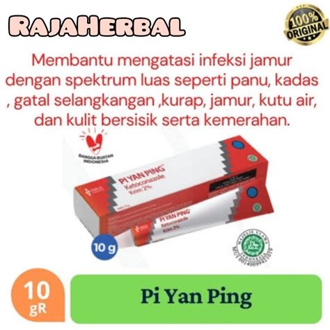 Jual Salep Pi Yan Ping Salep Ketoconazole Krim Gatal Alergi Jamur Eksim Panu Kutu Air Gram