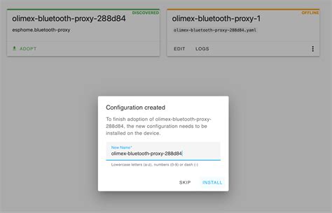 Can Not Adopt Olimex Poe Bt Proxy In Esphome · Issue 320 · Esphome