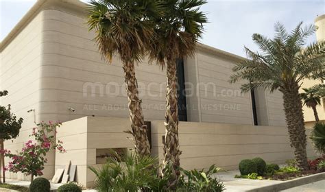 Beige Limestone Cladding Market In The Gulf Region Moca Cream