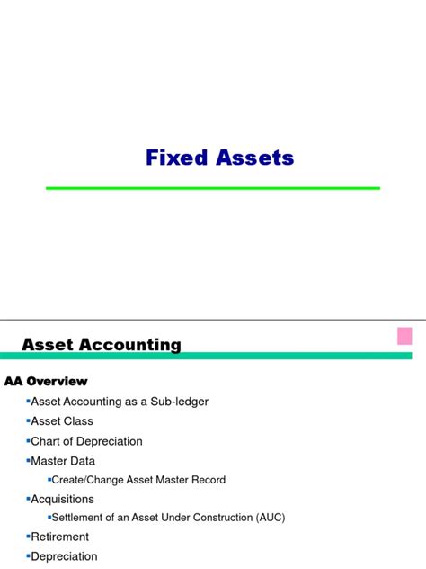 Sap Fixed Assets Ppt Depreciation Mergers And Acquisitions