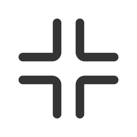 Minimize Exit Full Screen Video Ui Shrink Icon Download On