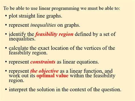 Linear Programming For Gcse Core Maths Teaching Resources