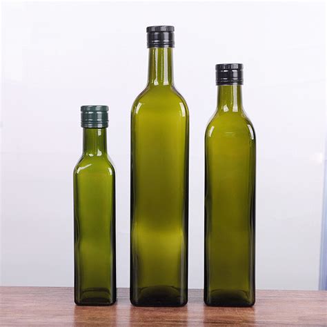 Dark Green Glass Olive Oil Bottle 1000ml High Quality Olive Oil Bottle