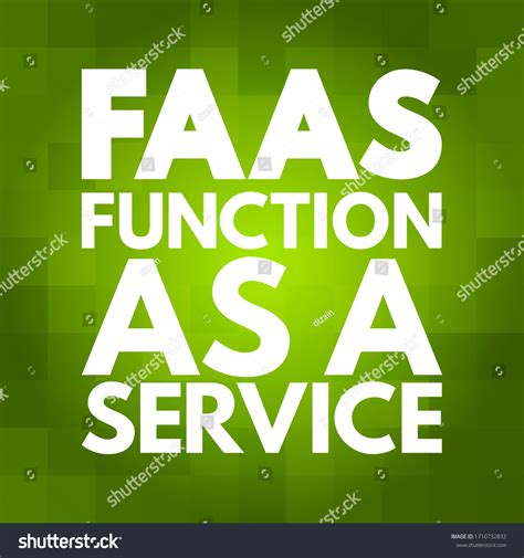 Faas Function Service Acronym Concept Background Stock Vector Royalty Free 1710732832