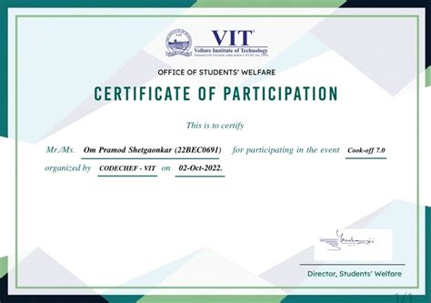 Om Shetgaonkar On Linkedin Codechef Hackathon