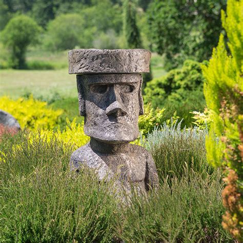 Rapa Nui Statue Cast Artifacts Uniquely Terrific Garden Art
