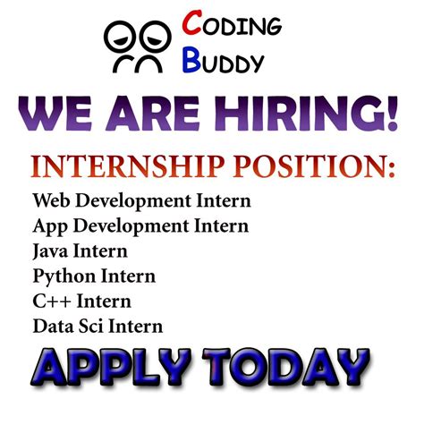 Coding Buddy On Linkedin Internship Codingbuddyintern Codingbuddy