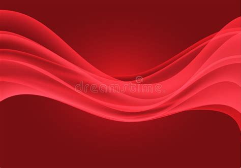 Abstract Red Wave Curve Light Luxury Background Vector Stock Vector Illustration Of Lightning