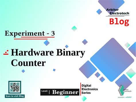 Experiment 3 Hardware Binary Counter Arbiter Electrotech