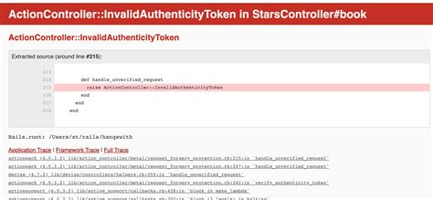 ruby on rails actioncontroller invalidauthenticitytoken error when