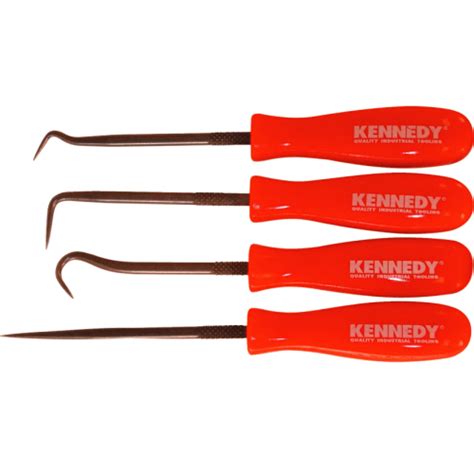 Hook And Pick Set Short 4pc Ken Miniature Set With Handles Fowkes Bros