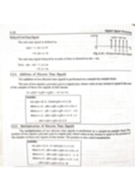 solution mathematical operations on discrete time signals scaling of