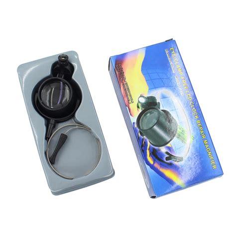 15x Magnifying Glass With Led Light Glasses For Watchmaker Watch