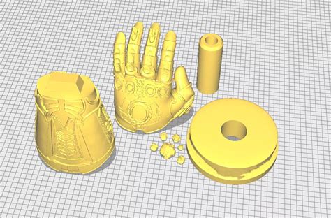 Free Stl File Thanos Infinity Gauntlet 3d Model For 3d Printing 3d