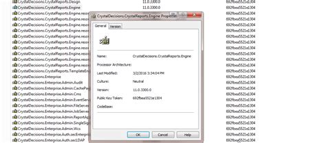 Could Not Load File Or Assembly Crystaldecisions Crystalreports Engine