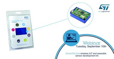 Stmicroelectronics On Linkedin Sensortilebox Sensortile Webinar
