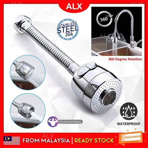 Alx Rotatable Tap Head Nozzle Diffuser 304 Stainless Steel Kitchen