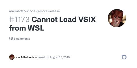 Cannot Load Vsix From Wsl · Issue 1173 · Microsoftvscode Remote