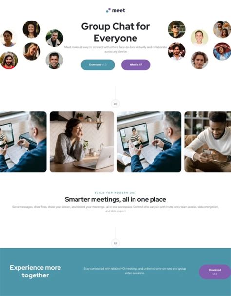 Frontend Mentor Meet Landing Page Coding Challenge Solution