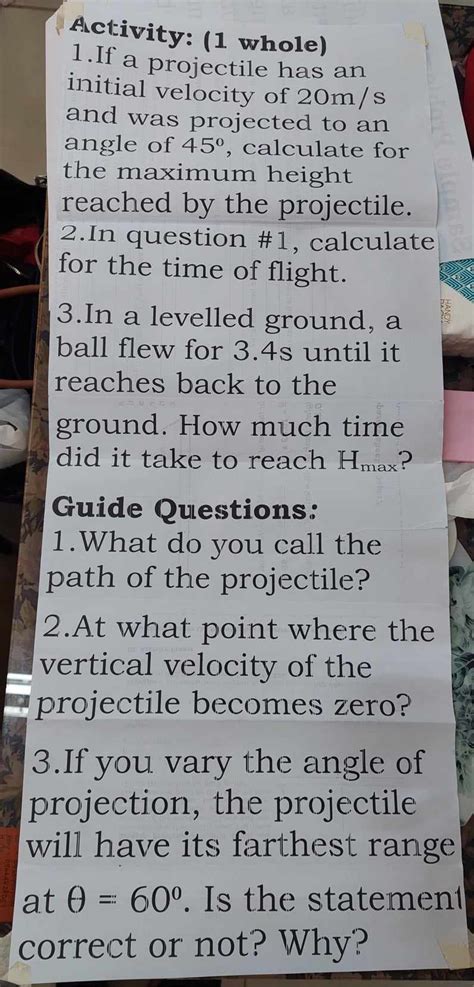 Solved Answer Only 1 3 Activity Give The Solution Chegg Com