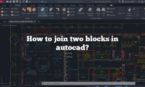 How To Join Two Blocks In Autocad