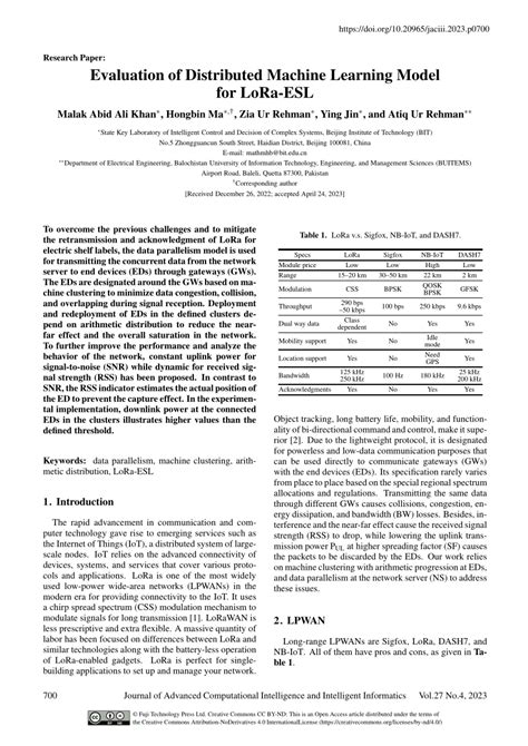 Pdf Evaluation Of Distributed Machine Learning Model For Lora Esl