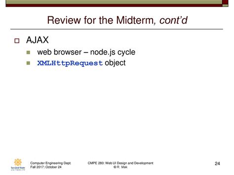 Cmpe Web Ui Design And Development October Class Meeting Ppt