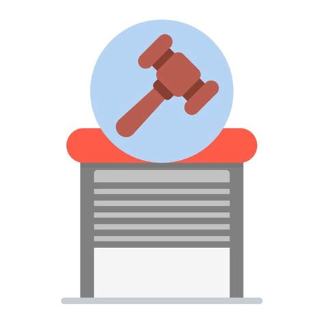 Premium Vector Storage Unit Auction Flat Illustration