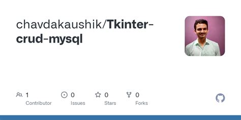 GitHub Chavdakaushik Tkinter Crud Mysql