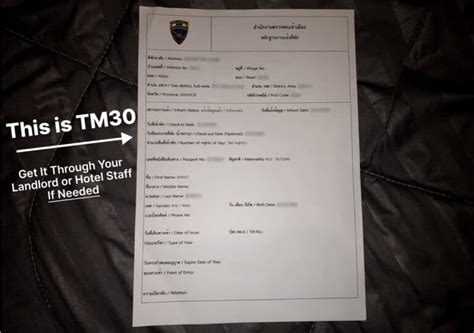 What Is Tm30 Form In Thailand And Why You May Need It