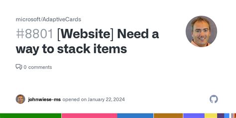 [website] need a way to stack items · issue 8801 · microsoft