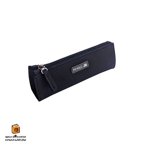 جامدادی تک زیپ چرمی مشکی پیکولو Pickolo کتاب خانواده