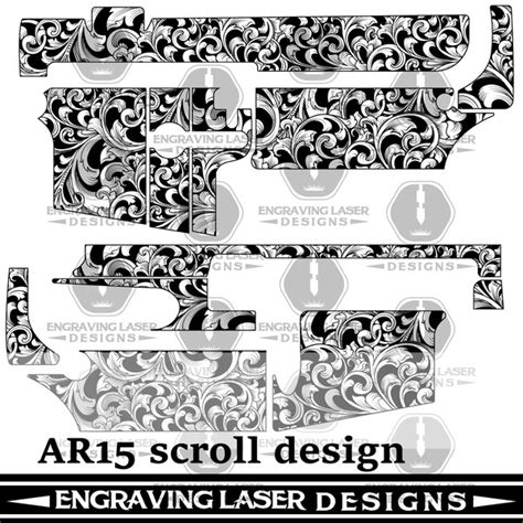 Engraving Laser Designs Ar15 Scroll Design Inspire Uplift