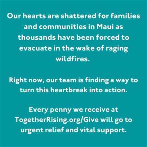 Support The People Of Maui Together Rising