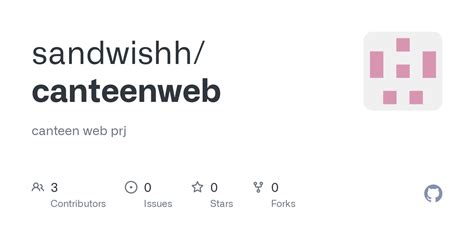 GitHub Sandwishh Canteenweb Canteen Web Prj