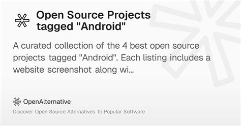 Open Source Projects Tagged Android Openalternative