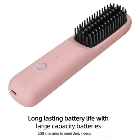 Mini Heated Hair Comb Quick Heating And Adjustable Temperatures