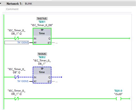 Plc Ladder Logic Flashing Alternating