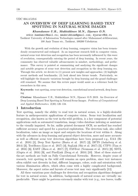 Pdf An Overview Of Deep Learning Based Text Spotting In Natural Scene Images