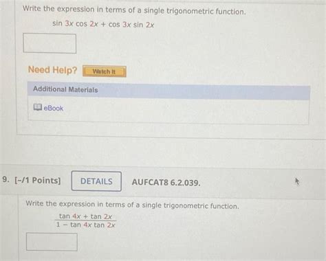 solved use a cofunction identity to write an equivalent