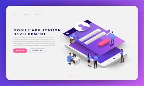 premium vector mobile app development
