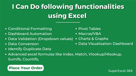 Do Excel Automation Formulas Formatting Macros And Vba By Superexcel369 Fiverr