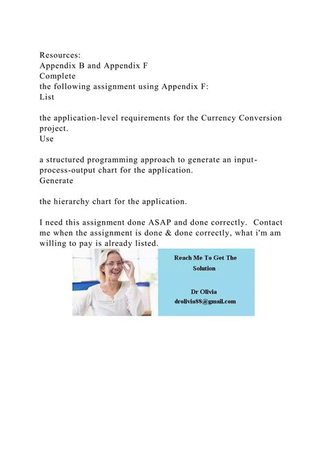 Resources Appendix B And Appendix Fcomplete The Following Ass Docx