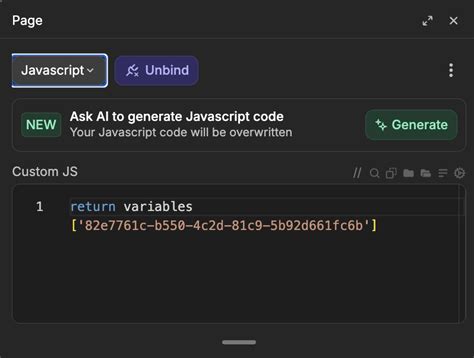 Finding The Uuid Of Any Variable To Use In Javascript Ask Us Anything