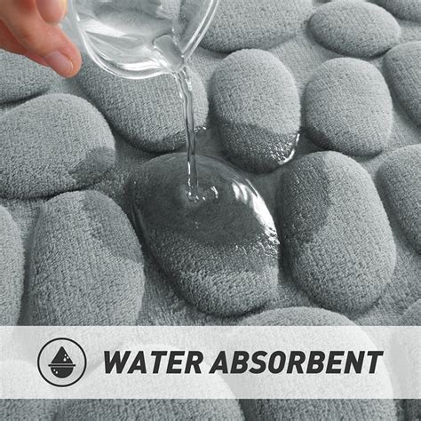 Badu Bg Комплект постелки за баня Релефен килим за под на баня Фланелена постелка за тоалетна с