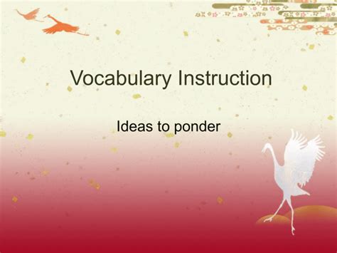 Vocab Intro