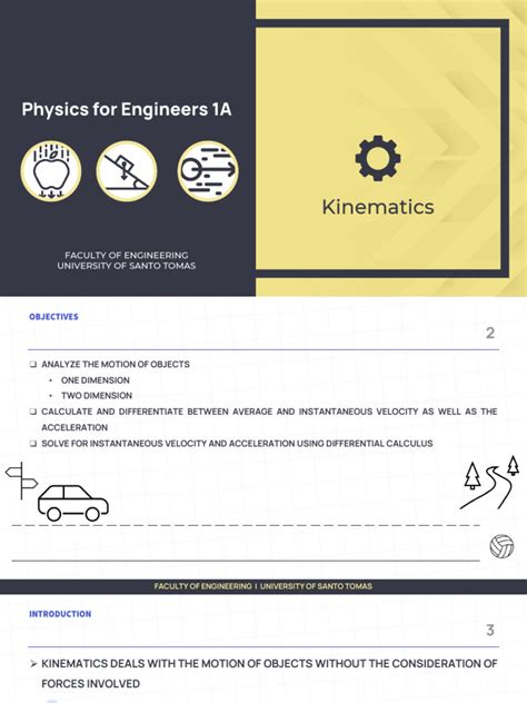 Lecture 2 Kinematics Updated Pdf Velocity Acceleration