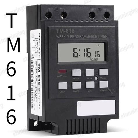 Tm616 Ac 220v Digital Lcd Power Programmable Switch Relay 30a Timer