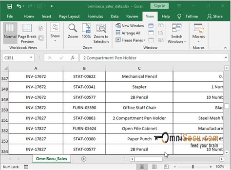 how to split excel worksheet horizontally and vertically into four panes