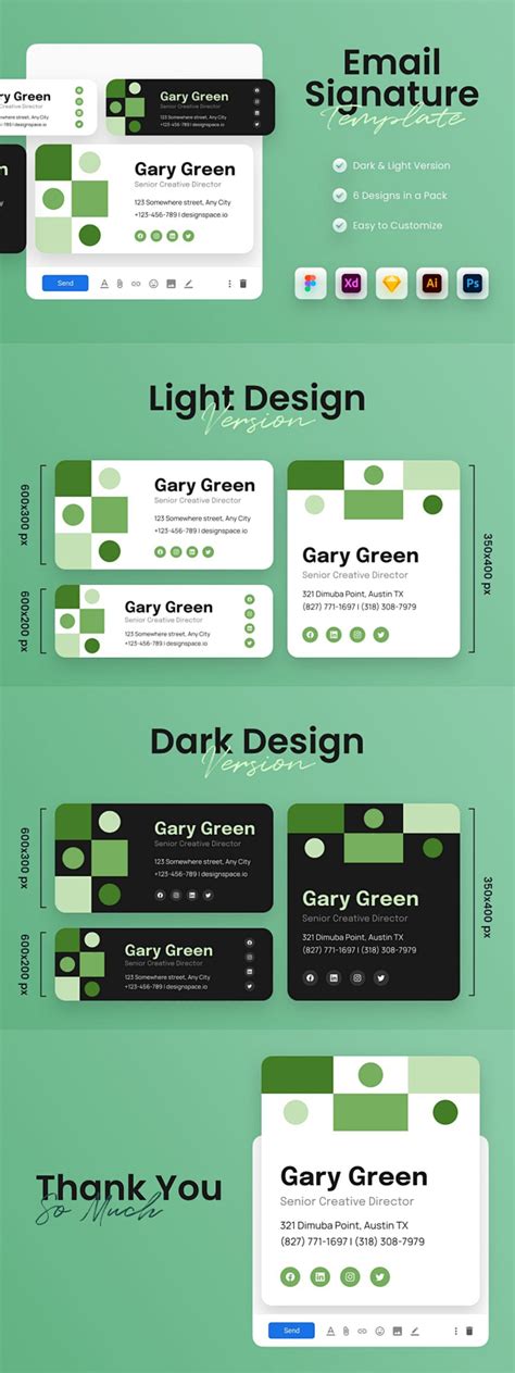 电子邮件 电子 邮件 签名 名模 模板 设计素材
